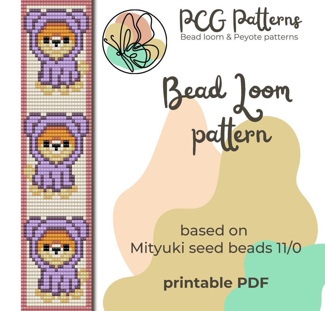 Pomeranian Bead Loom Pattern - Puppy Bead Loom Bracelet Pattern - Etsy