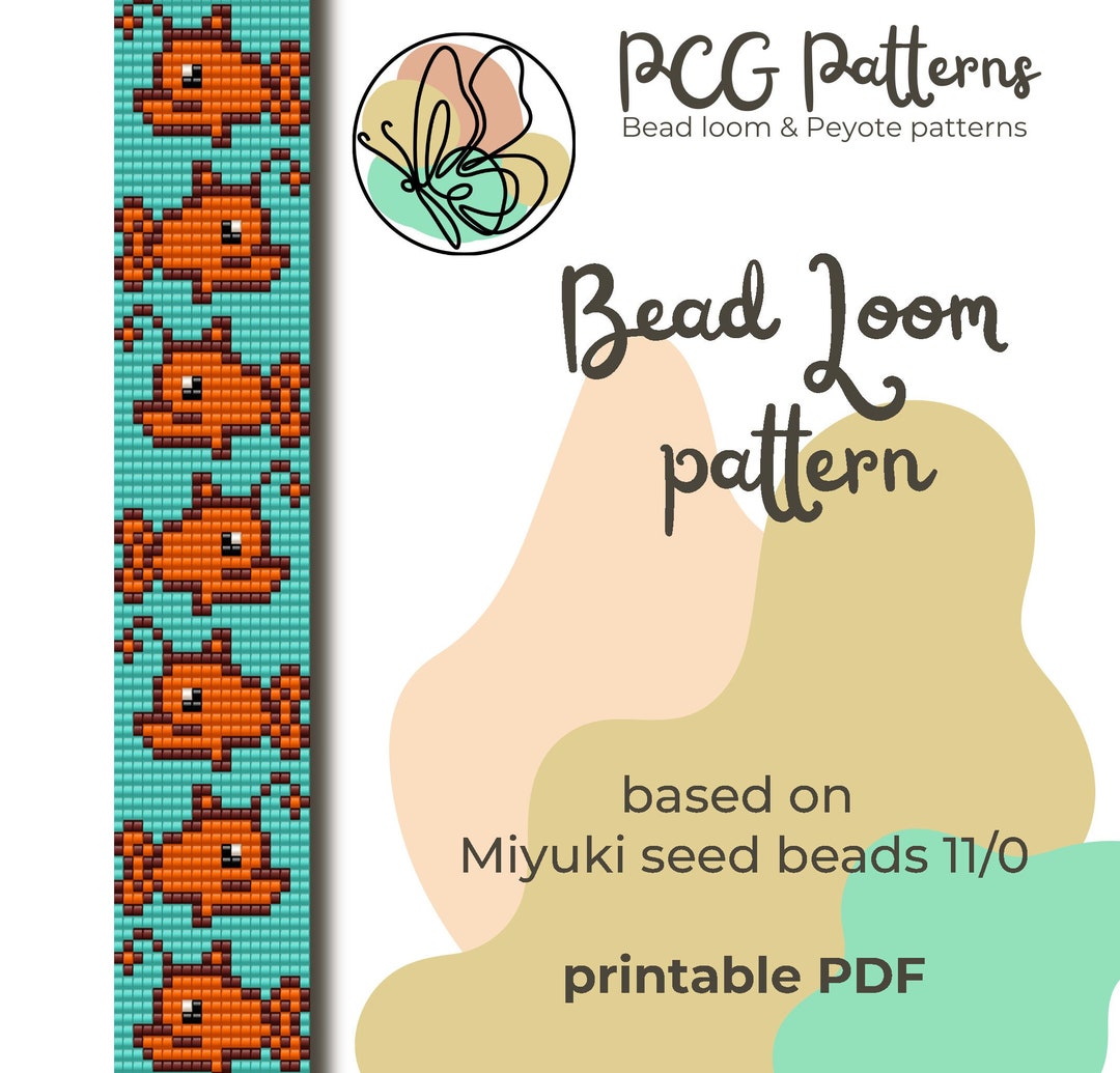 Angler Fish Bead Loom Pattern - Bead Loom Bracelet Pattern - Etsy