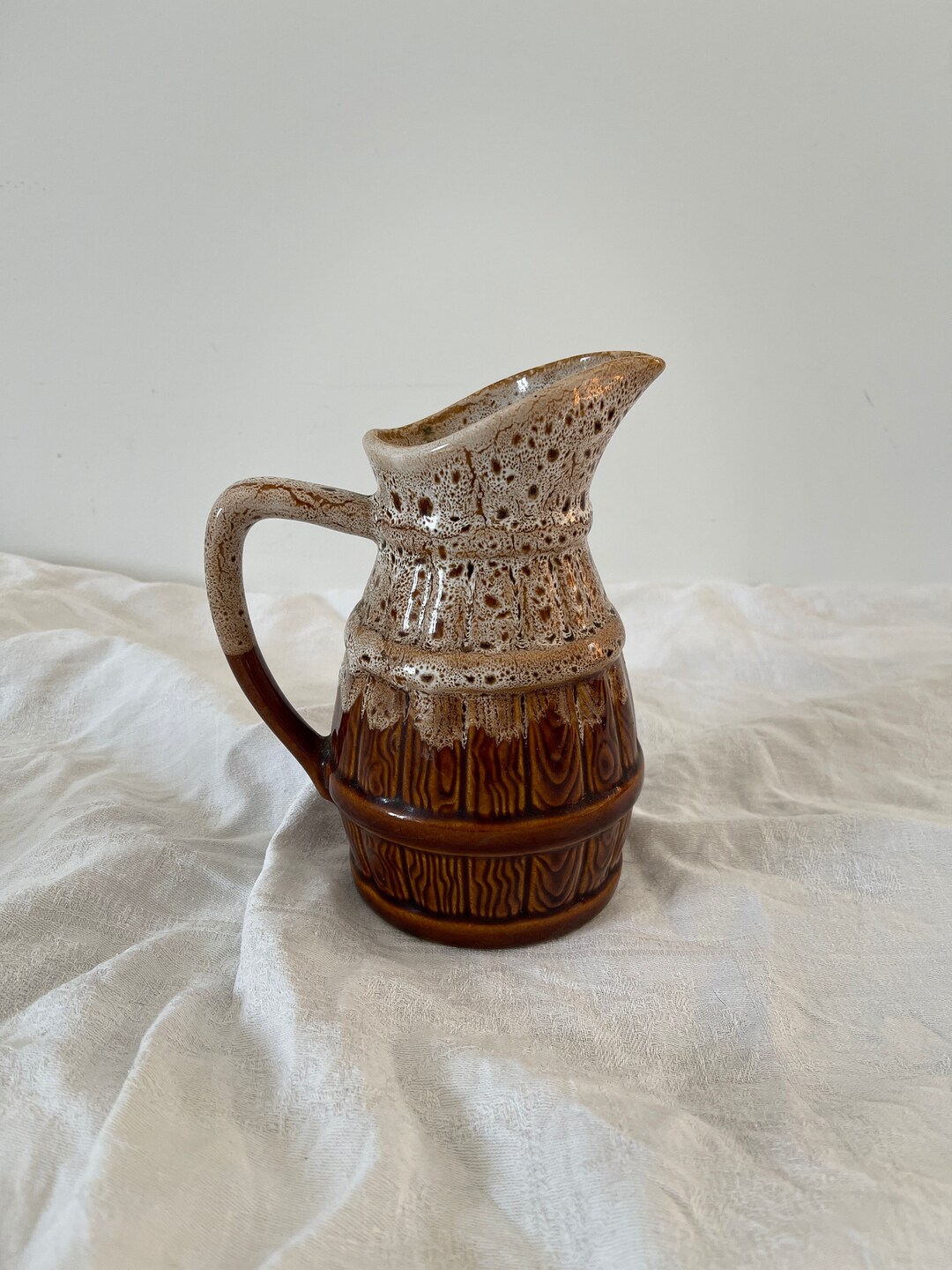 French Bistro Pitcher. Glazed Ceramic Pitcher - Water, Wine, Cider ...