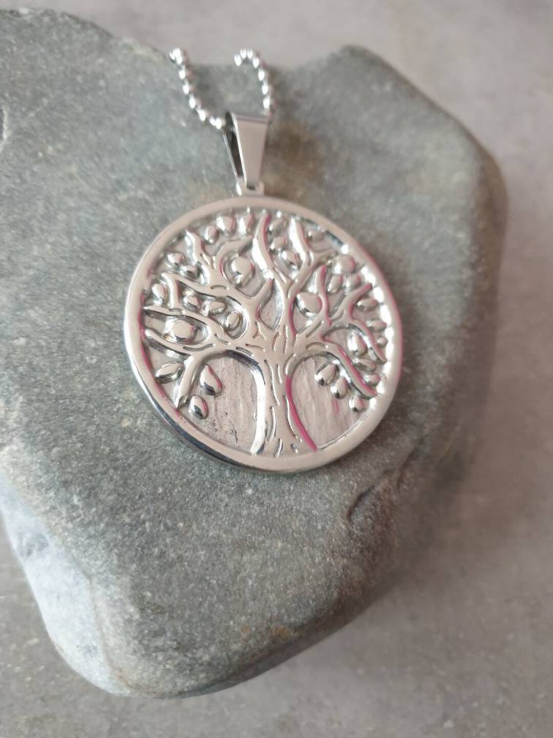 4 Cm Stainless Steel Tree of Life Medal - Etsy