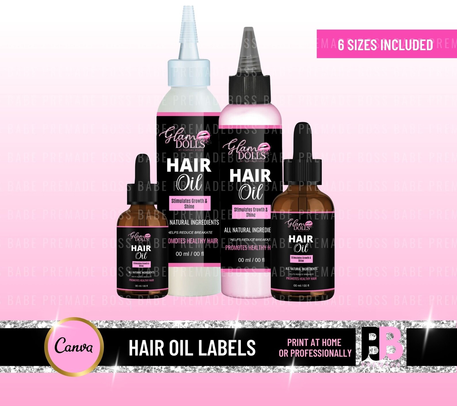 HAIR GROWTH OIL Labels Hair Growth Oil Hair Oil Hair - Etsy