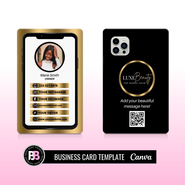 Cell Phone Business Card - Etsy