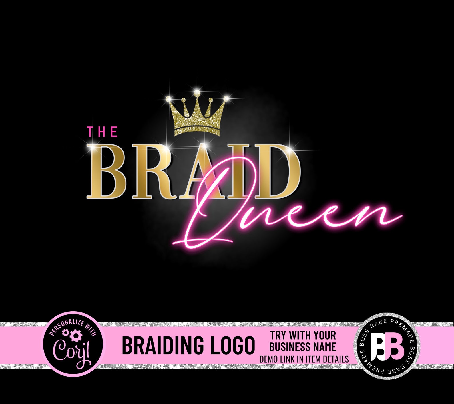 Hair Braiding Logo Braid Logo Braids Logo Hair Logo - Etsy