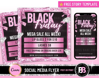 Pink Friday Flyer - Etsy