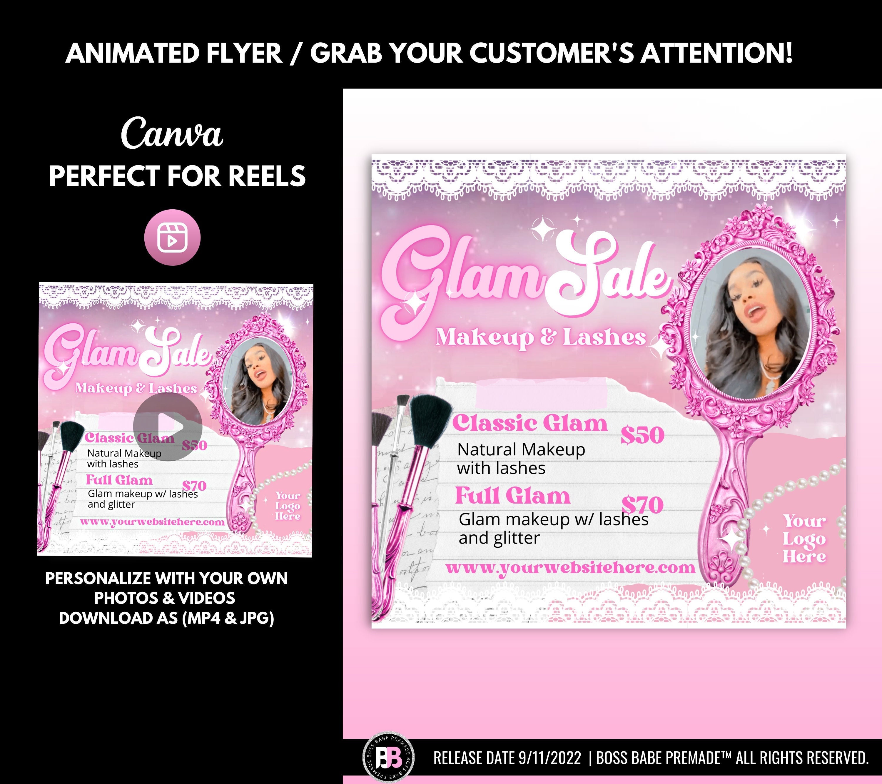Glam Specials Flyer Makeup Artist Flyer Lash Artist Flyer - Etsy