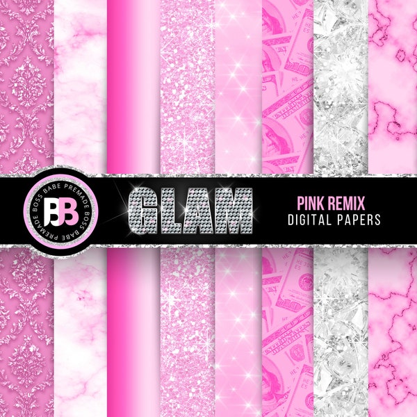 Pink Digital Papers - Etsy