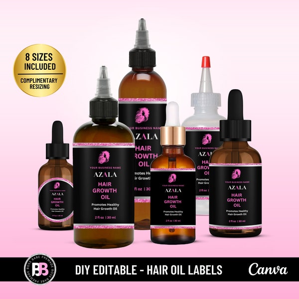Hair Oil Labels - Etsy