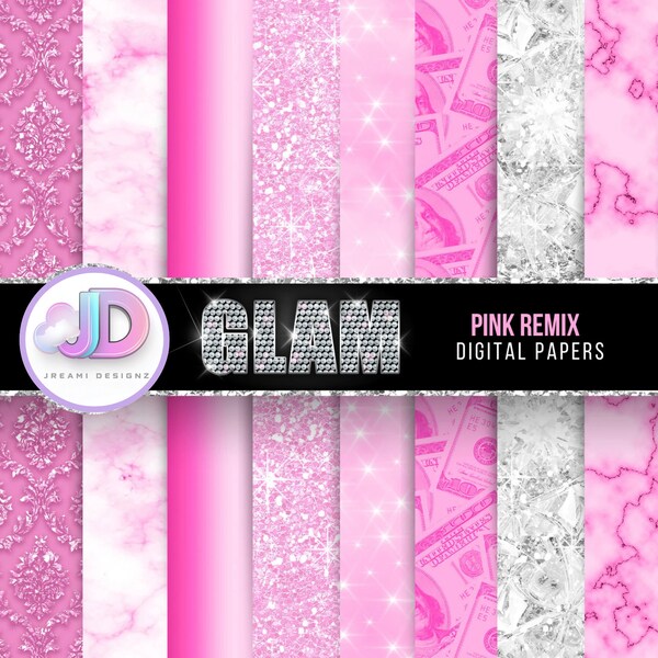 Pink Digital Papers - Etsy