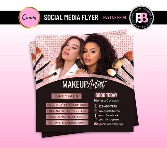 Glam Makeup Flyers