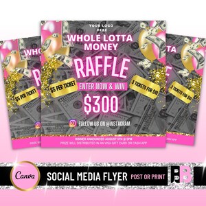 RAFFLE FLYER Raffle Flyer Instagram Flyer Social Media - Etsy