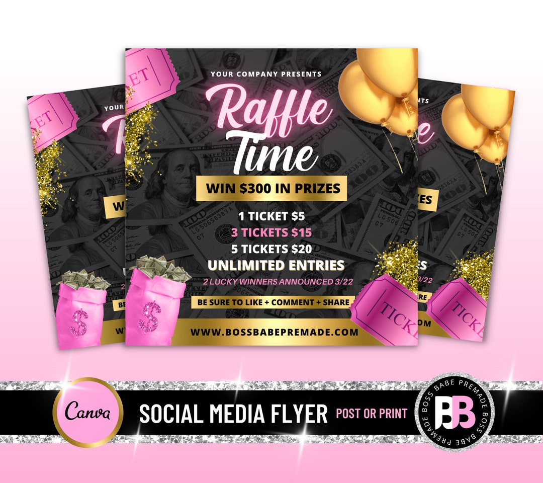 FLYER DE RIFA Folleto de Rifa Folleto de Instagram Folleto - Etsy México