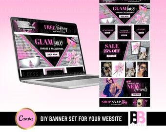 DIY Web Banner Fashion Boutique Website Shopify Website | Etsy
