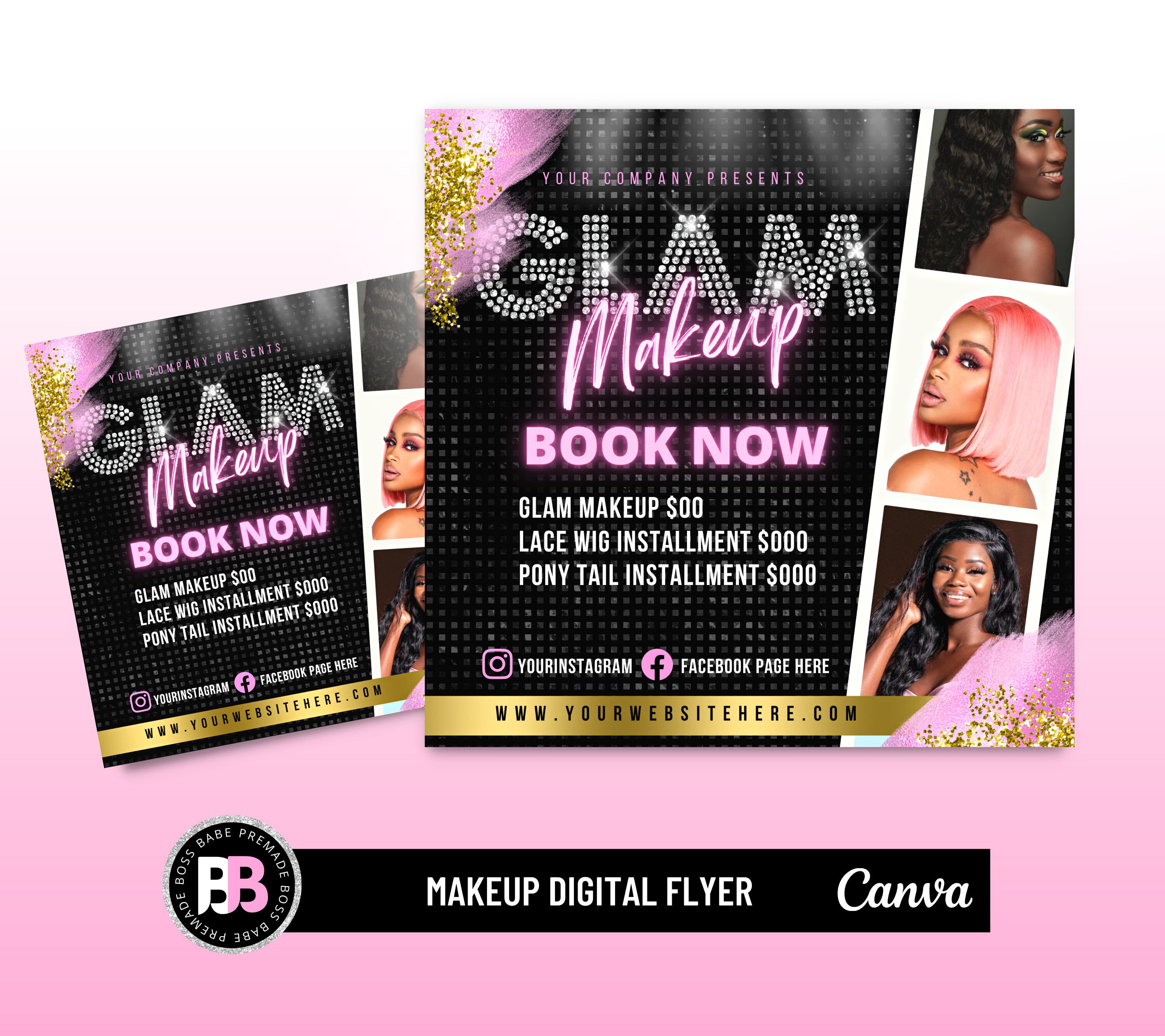Glam Makeup Flyers