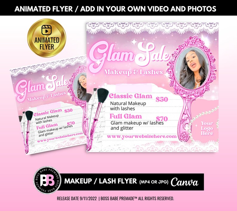 Glam Specials Flyer Makeup Artist Flyer Lash Artist Flyer - Etsy