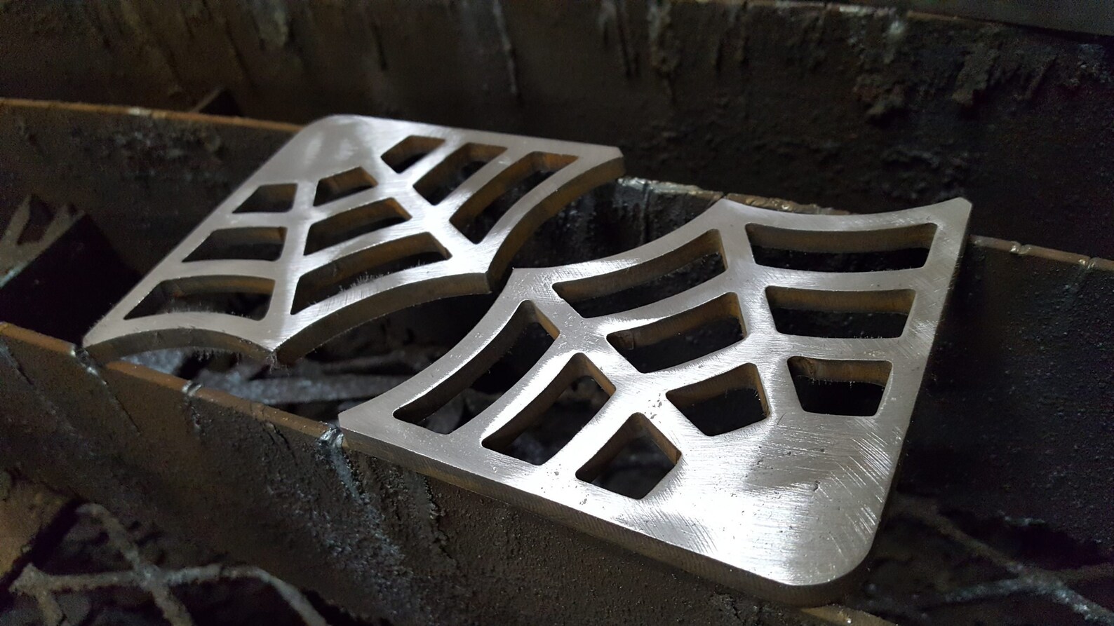 Spider Web Weld in Steel Gusset 1/4 x 4 x 4 | Etsy