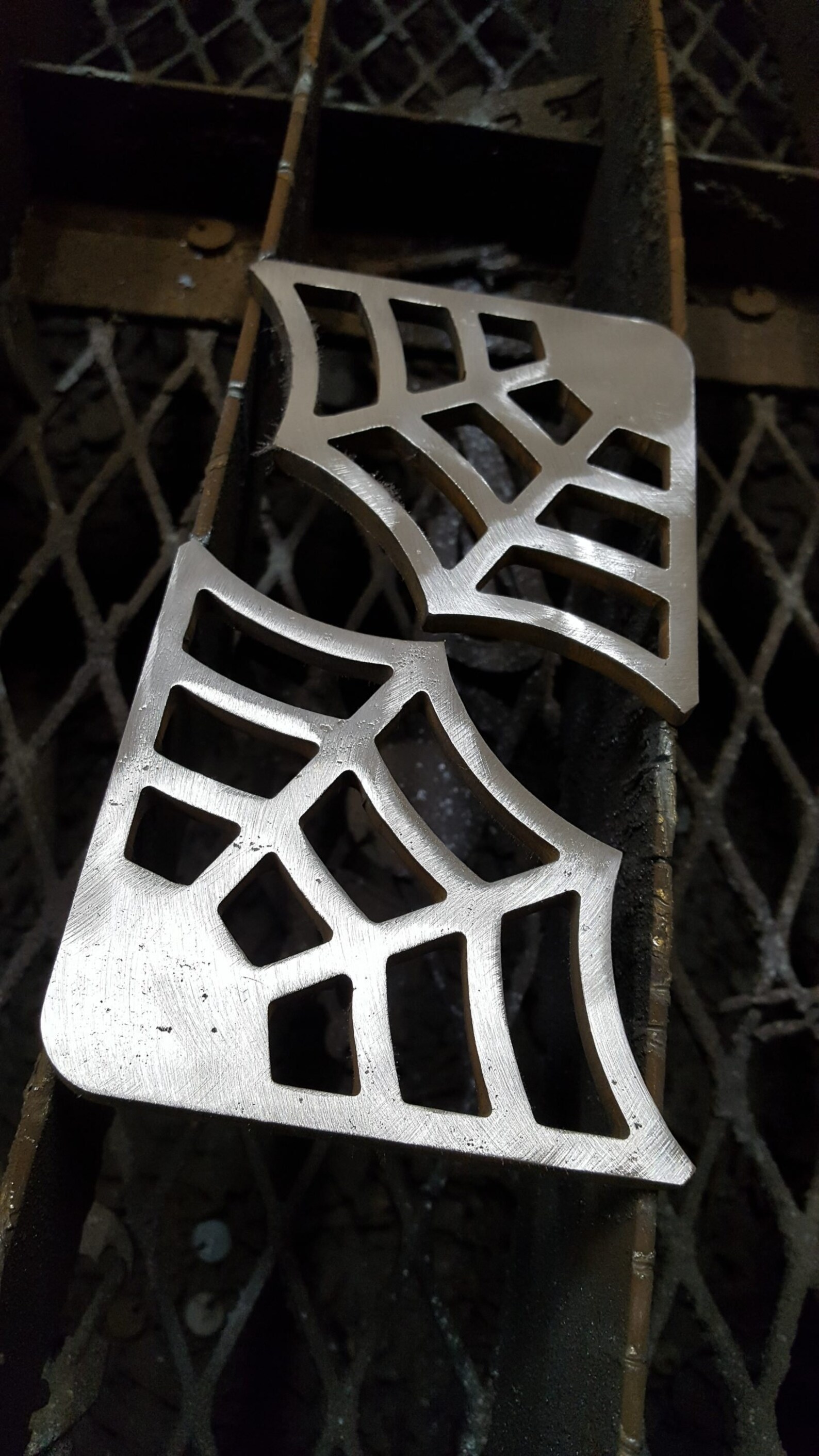 Spider Web Weld in Steel Gusset 1/4 x 4 x 4 | Etsy
