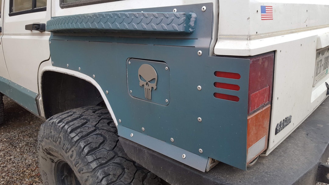 84-01 Fitsjeep Cherokee XJ Rear Armor SVG DXF Digital Cnc Cut File ...