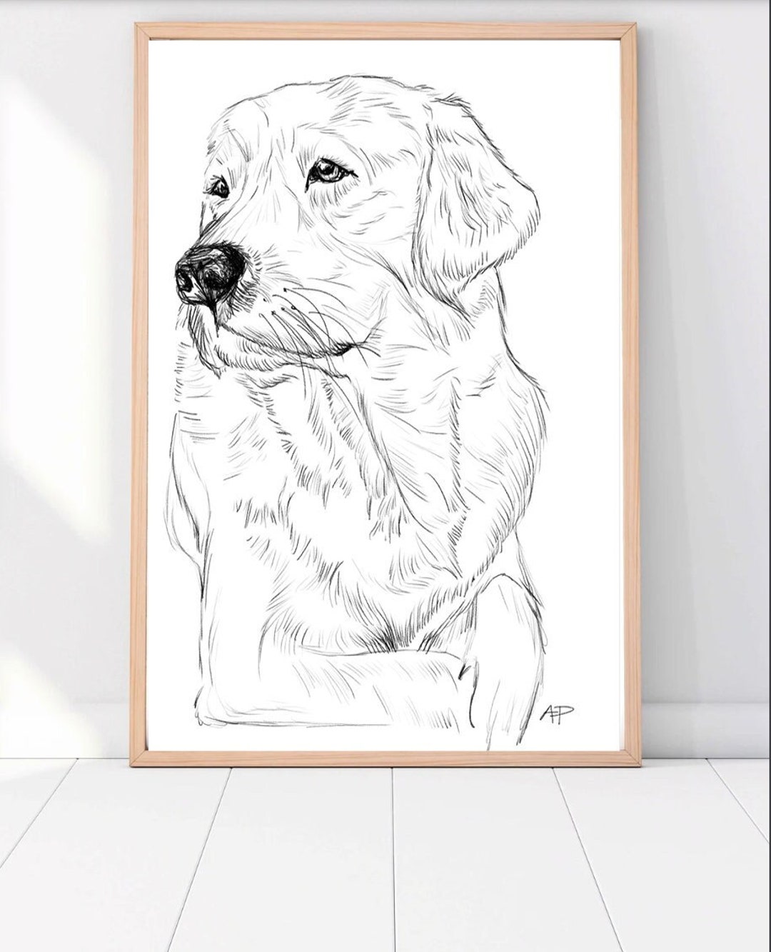 Custom Dog Portrait - Etsy