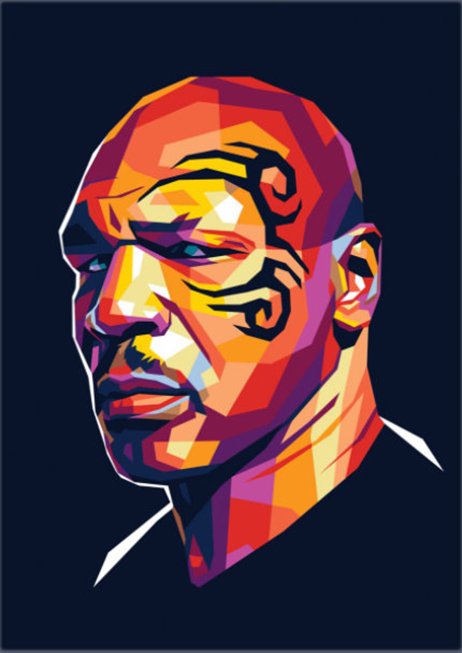 Mike Tyson Poster Art Painting Home Decor Unframed | Etsy