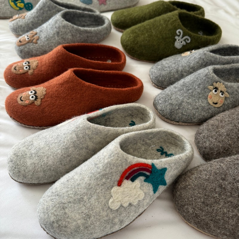 Wool Slippers - Etsy