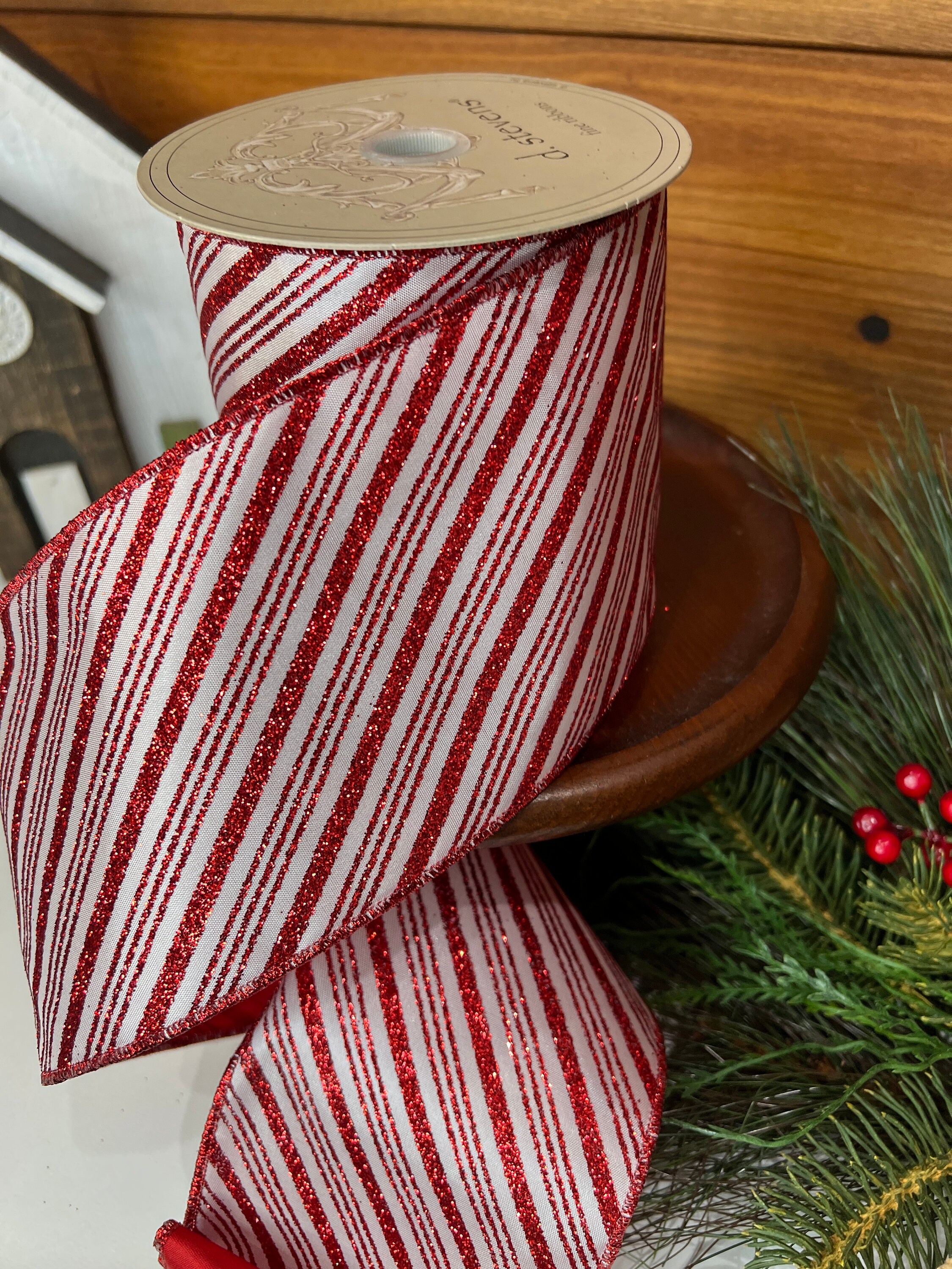 4 Wired Ribbon Ribbon for Bows Christmas Tree Bow - Etsy