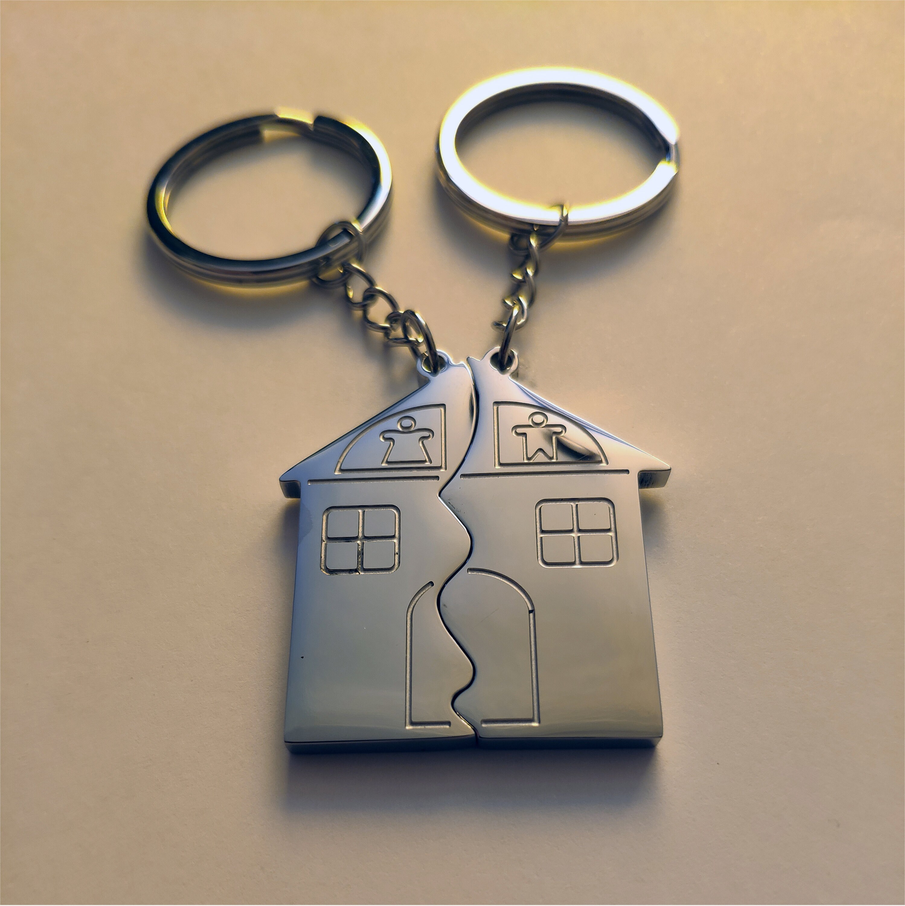 Keychain Personalized House Custom House Keychain for Couples, New ...