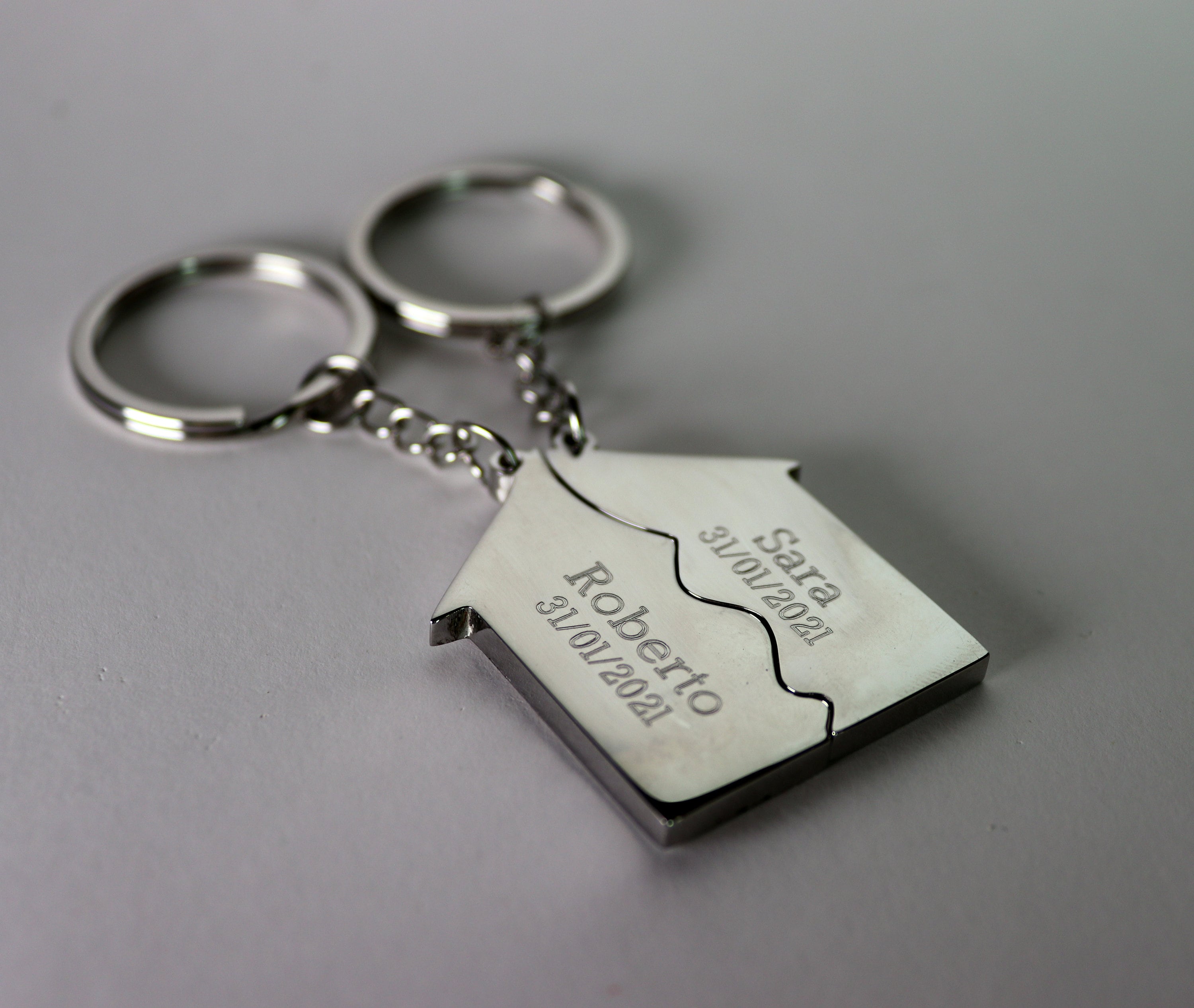 Keychain Personalized House Custom House Keychain for Couples, New ...