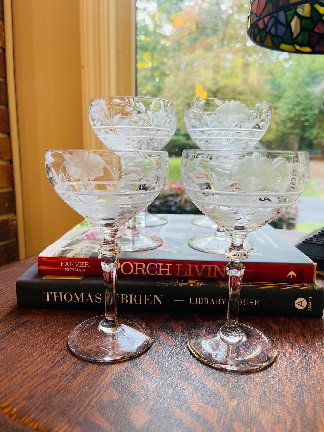 Gorgeous Vintage Cut Crystal Anniversary by Rock Sharpe Champagne ...