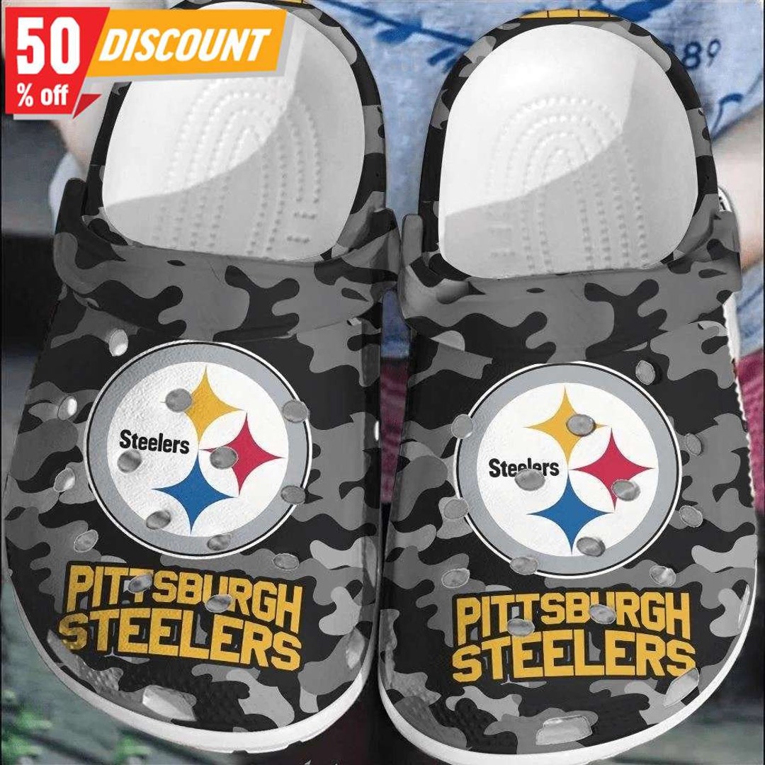 NFL Pittsburgh Steelers Football Crocs Comfortable Shoes Clogs - Etsy