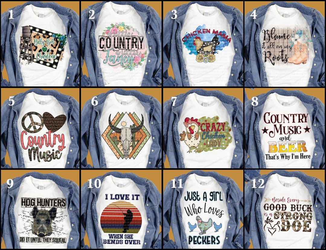 Americana/country Sublimation Transfers Sublimation Transfers Ready for ...