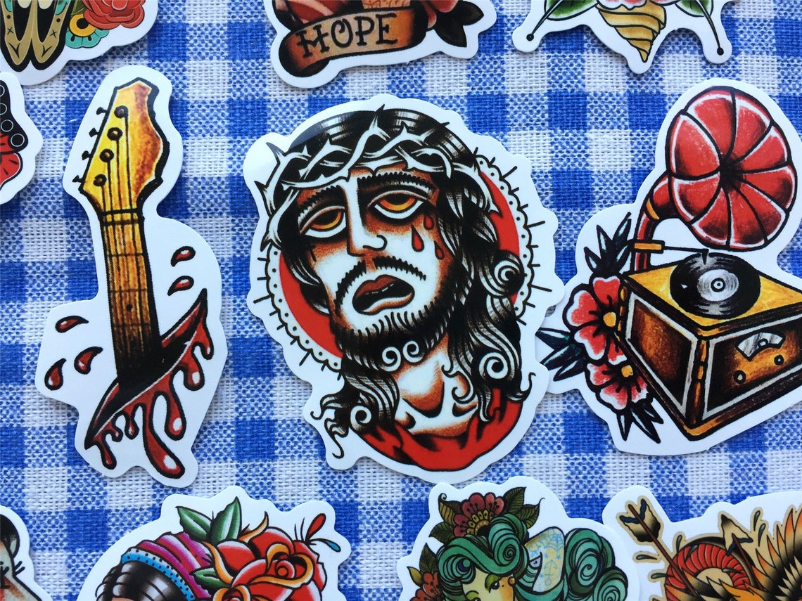 50Pcs Old School Style Vinyl Stickers PackBest Friend Gifts | Etsy