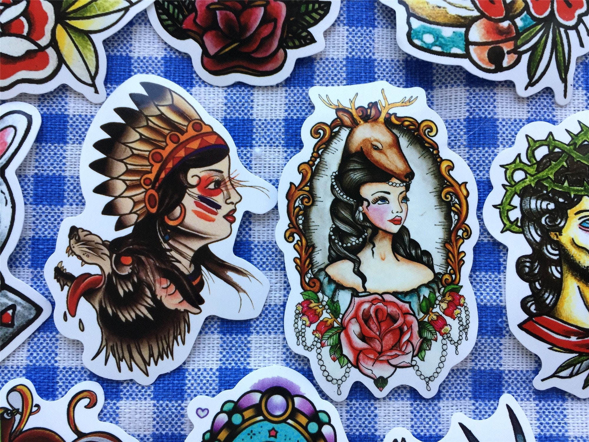 50Pcs Old School Style Vinyl Stickers PackBest Friend Gifts | Etsy