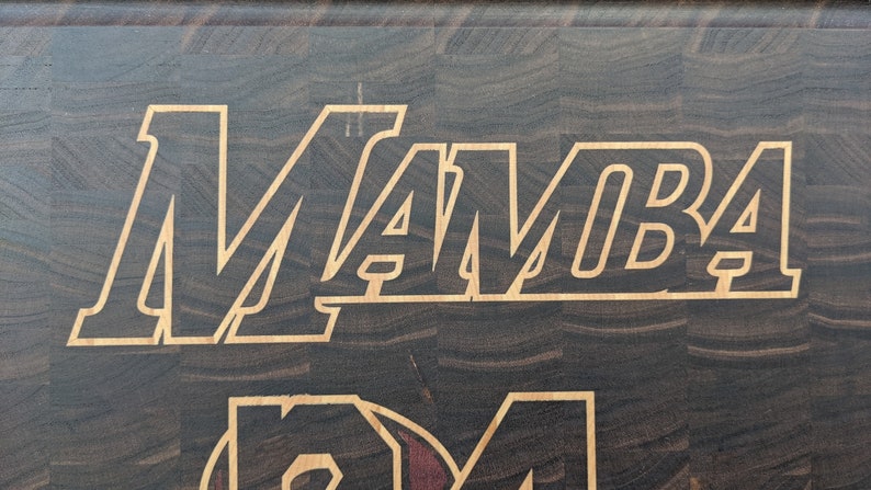 Mamba 24 End-grain Cutting Board, A Tribute to Kobe Bryant, Made From ...