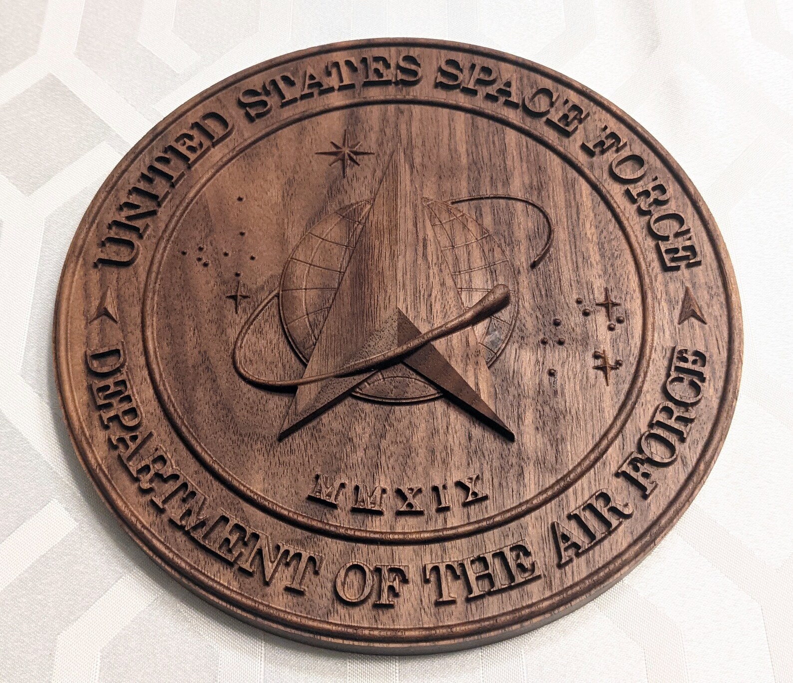 US Space Force 3D Emblem / Logo / Wall Plaque with Keyhole | Etsy