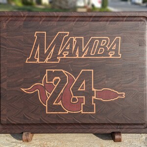 Mamba 24 End-grain Cutting Board, A Tribute to Kobe Bryant, Made From ...