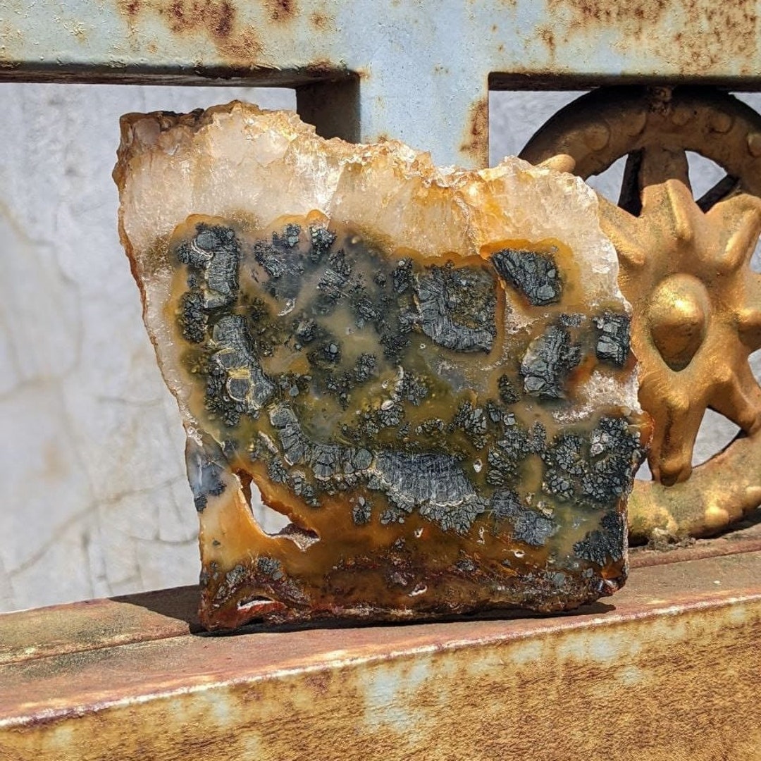 Marcasite Agate Slab - Etsy