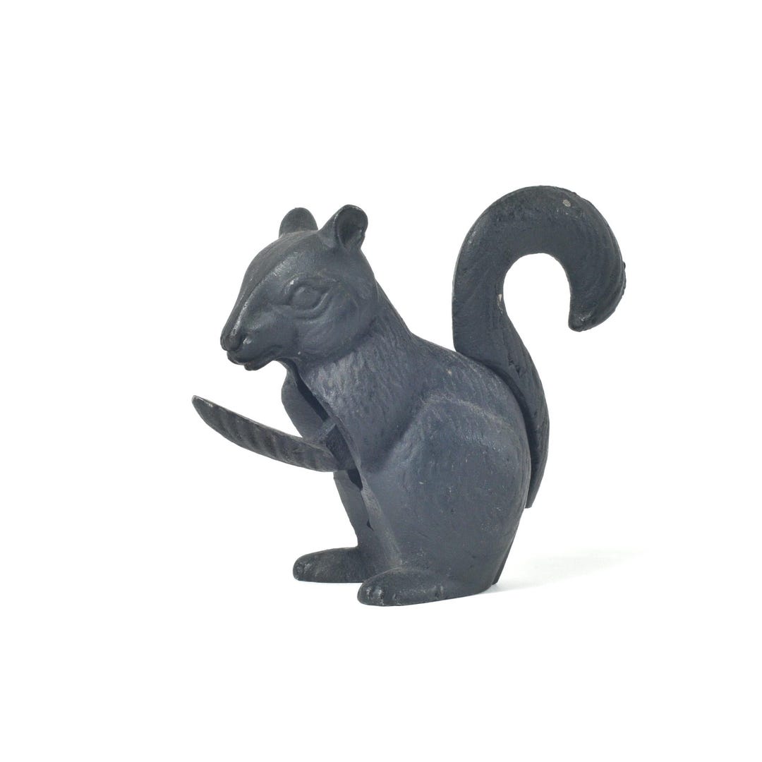 Vintage Cast Iron Squirrel Nut Cracker | Cute Squirrel Metal Nut ...