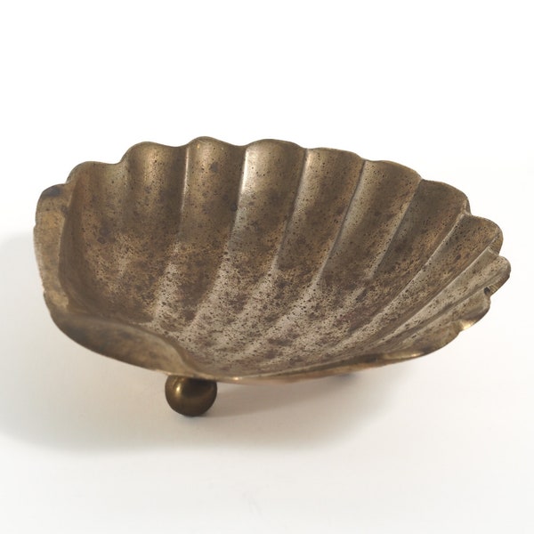 Brass Shell Dish - Etsy