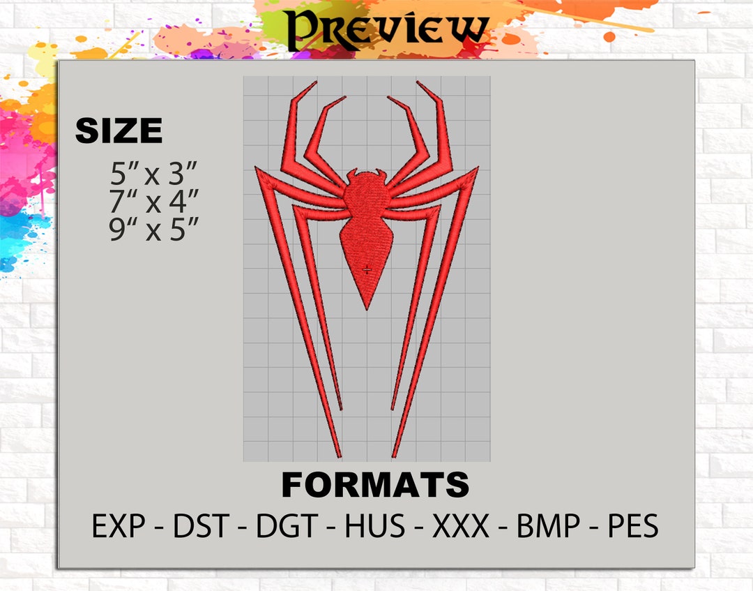 Spider Embroidery Design | Files Instant Download | - Etsy