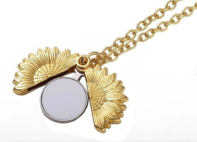 Packet of 10 Sunflower Sublimation Necklace / White Bulk - Etsy