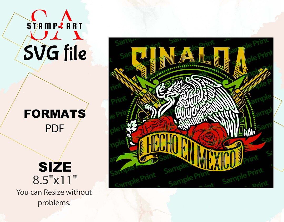 Sinaloa Mexico Design Digital File Only - Etsy