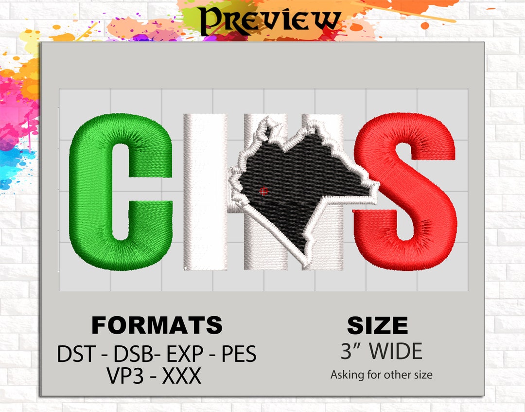Chiapas | CHIS | Mexico Logo Embroidery Design | Digital File Only - Etsy