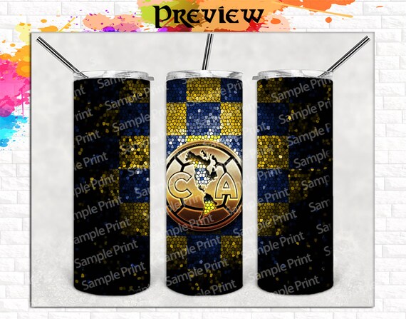 Club America 7 Template Designs 2 Files Skinny Tumbler & - Etsy