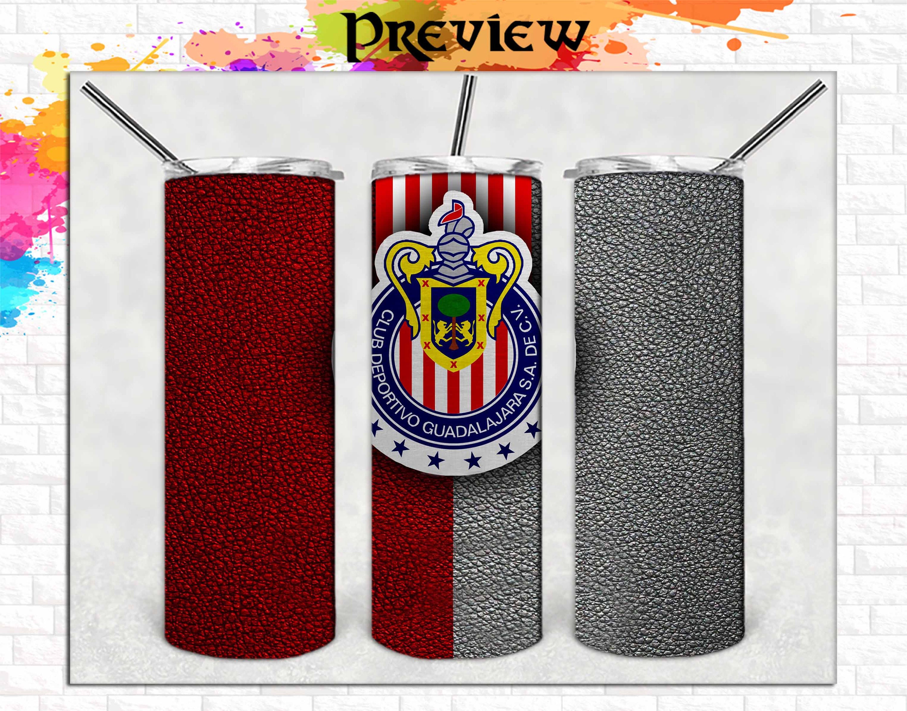 Diseños Plantilla Chivas del Guadalajara 12 estrellas / 2 - Etsy España