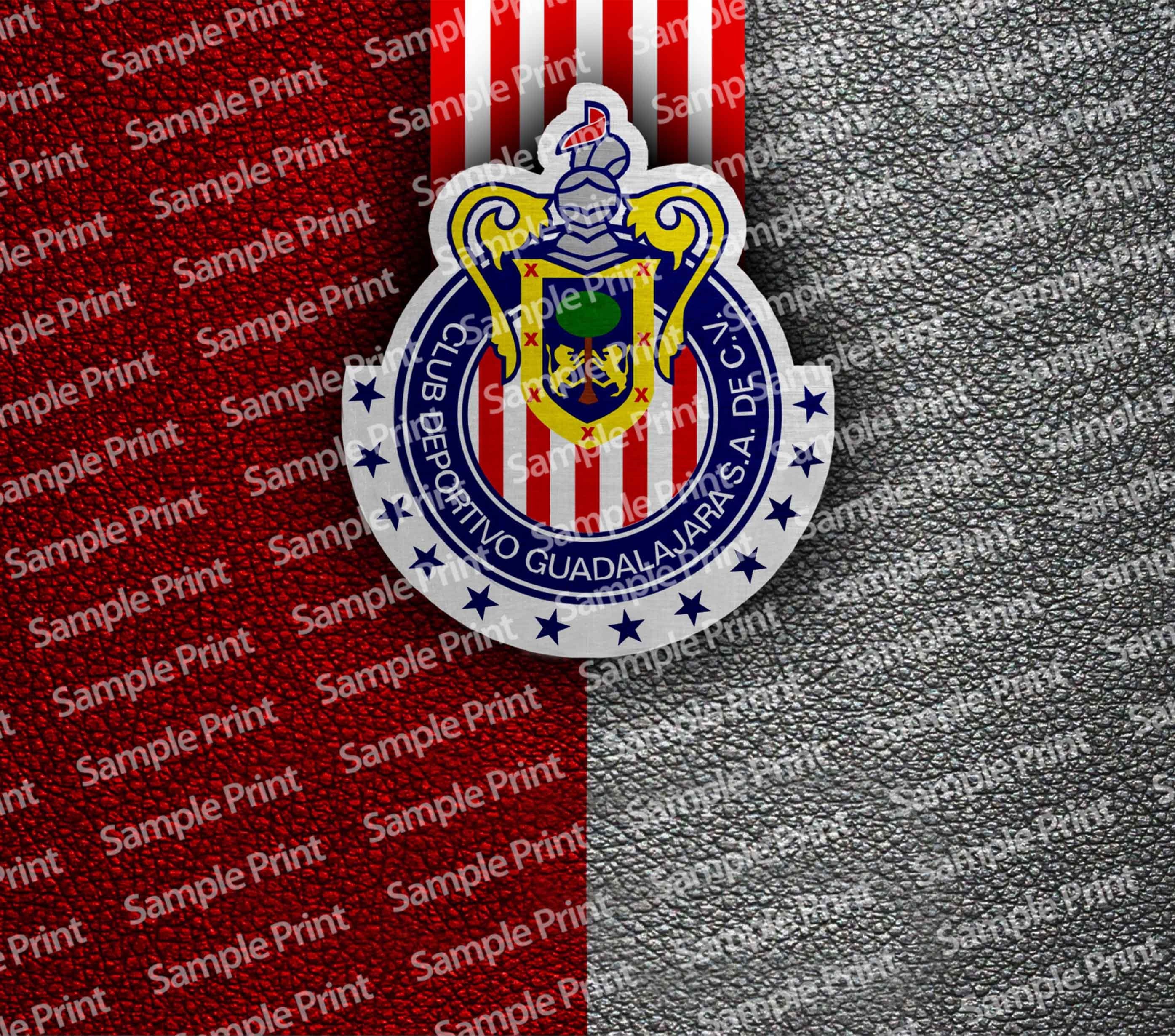 Diseños Plantilla Chivas del Guadalajara 12 estrellas / 2 - Etsy España
