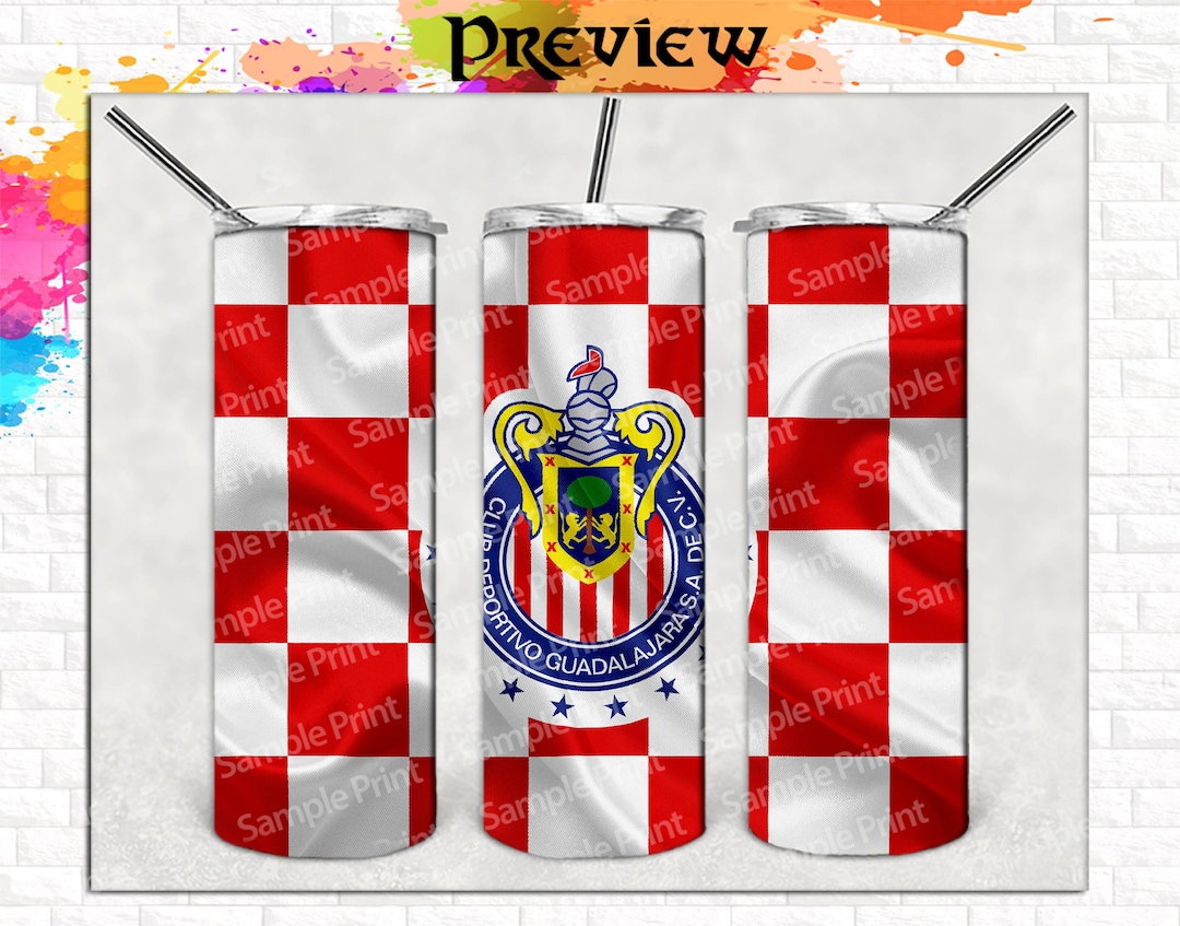Chivas Del Guadalajara #4 Template Designs | 2 Files | Skinny Tumbler ...