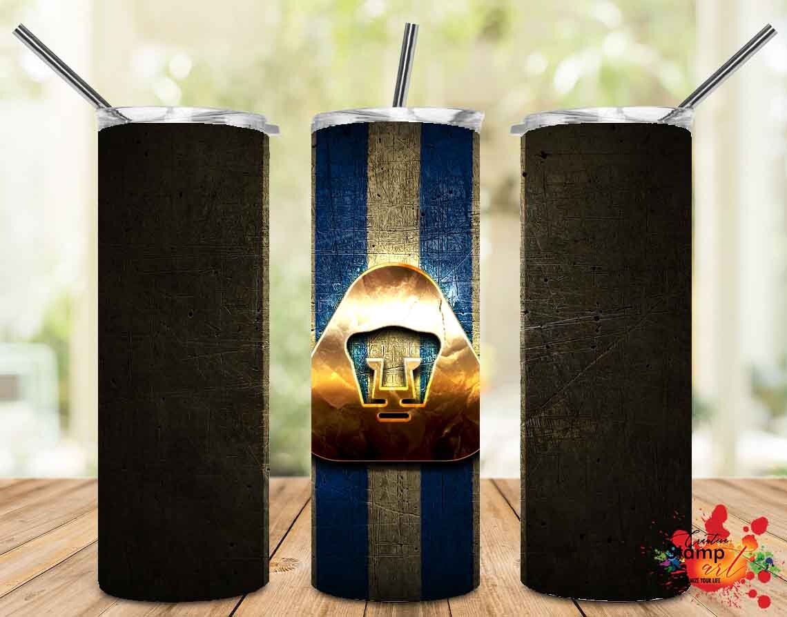 Pumas De La UNAM #2 Template Designs | 2 Files | Skinny Tumbler ...