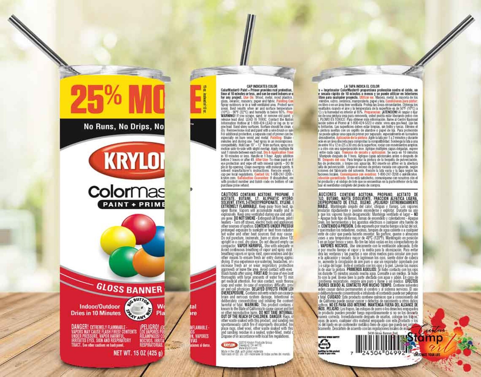 Spray Paint KRYLON RED Template Designs JUST for Straight - Etsy