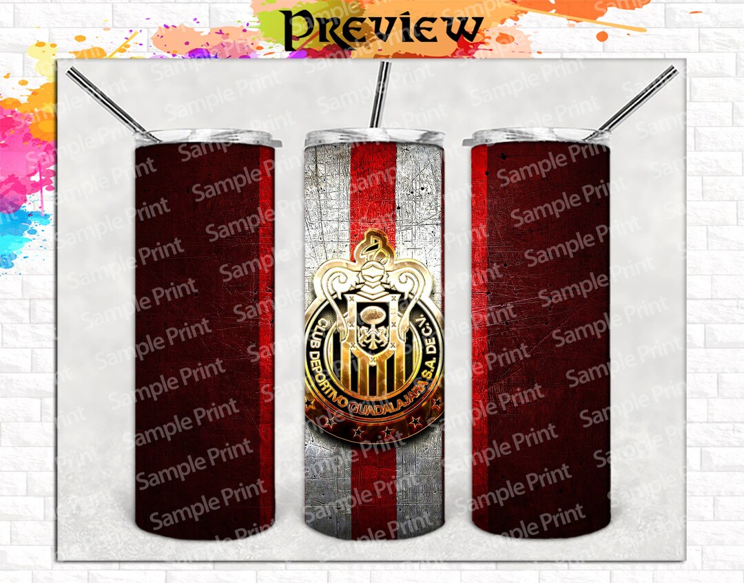 Chivas Del Guadalajara #2 Template Designs | 2 Files | Skinny Tumbler ...