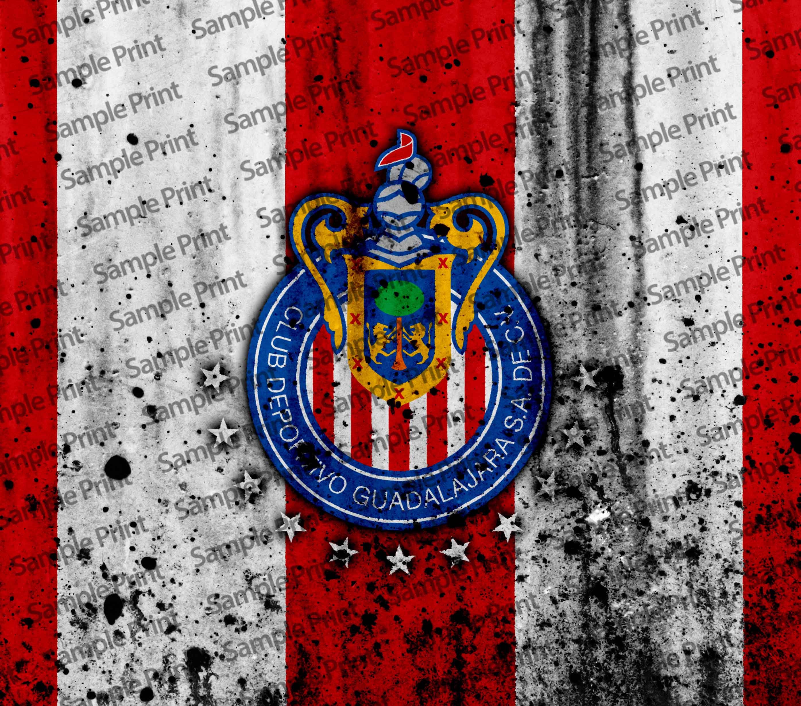 Chivas Del Guadalajara 6 Template Designs 2 Files Skinny - Etsy